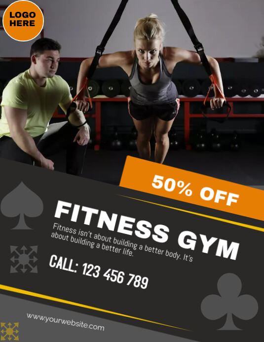 Fitness gym flyer template | PosterMyWall