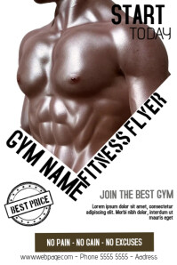 Indoor Workout Poster Template | PosterMyWall