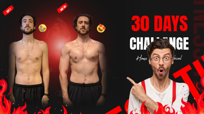 Fitness Gym Workout Ideas Youtube Thumbnail Design Template | PosterMyWall
