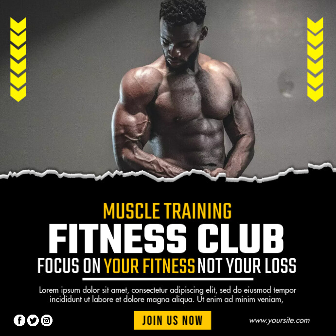 Copy of FITNESS INSTA.KC | PosterMyWall