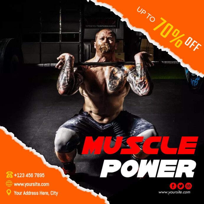 Plantilla de FITNESS INSTA.KC | PosterMyWall