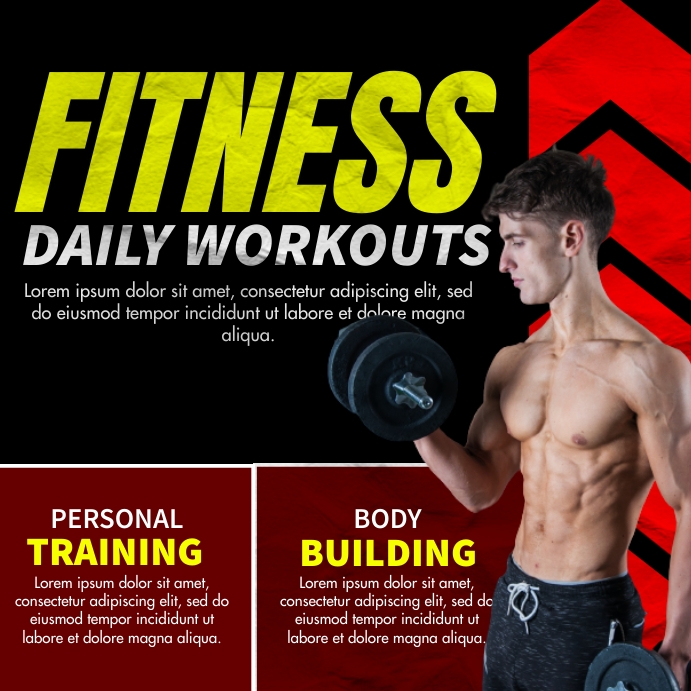 FITNESS INSTA.KC Template | PosterMyWall