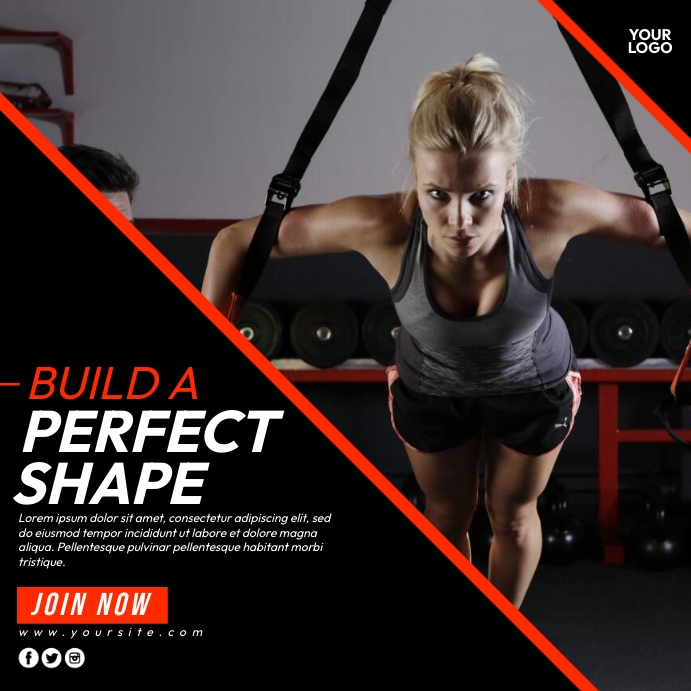 FITNESS INSTA.KC Template | PosterMyWall