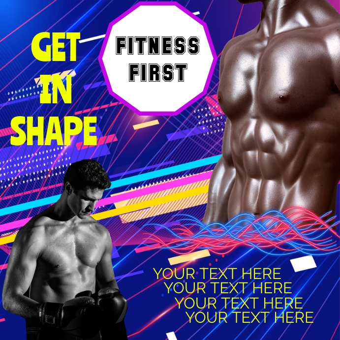 Fitness poster Template | PosterMyWall