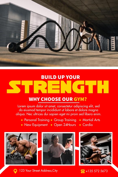 FITNESS POSTER.KC Template | PosterMyWall