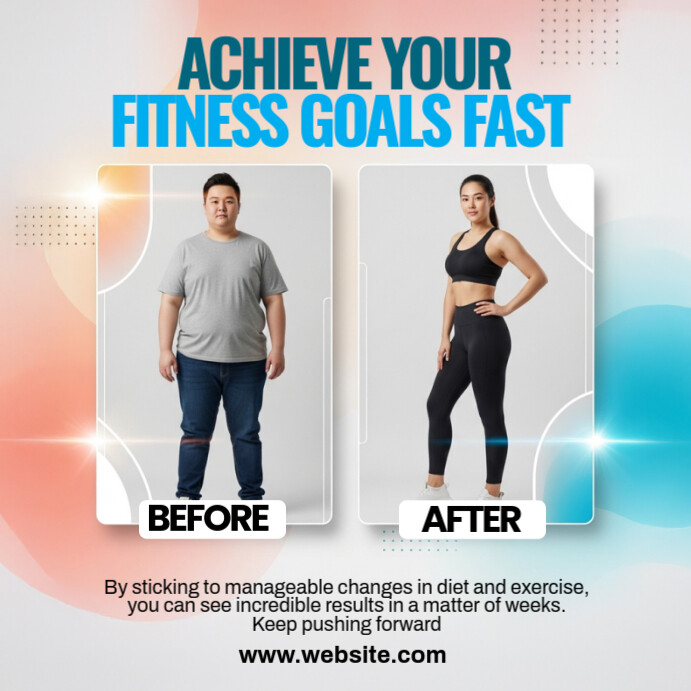 Plantilla de Fitness Progress Template | PosterMyWall