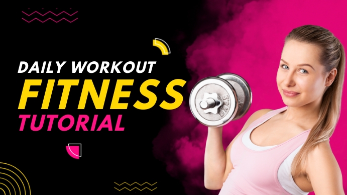 Fitness thumbnails Template | PosterMyWall