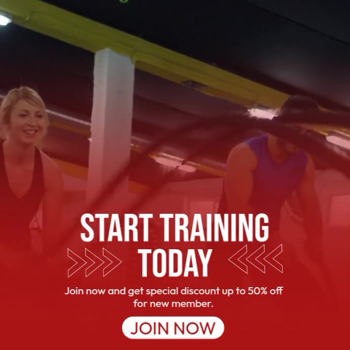 Plantilla de Fitness Training Ads | PosterMyWall