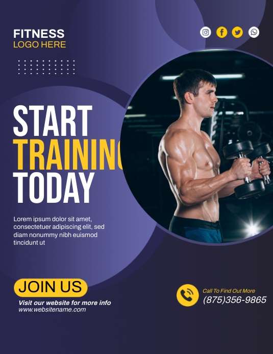 Fitness Training Offer Template | PosterMyWall