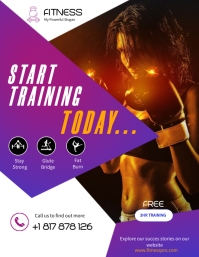 Fitness Training Poster Template | PosterMyWall