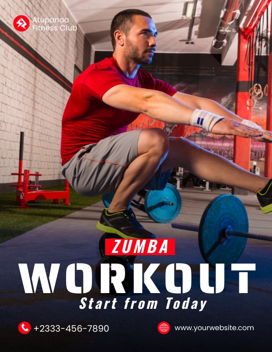 Copy of Fitness Workout Flyer Template | PosterMyWall