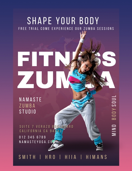 Copy of Fitness Zumba Poster | PosterMyWall