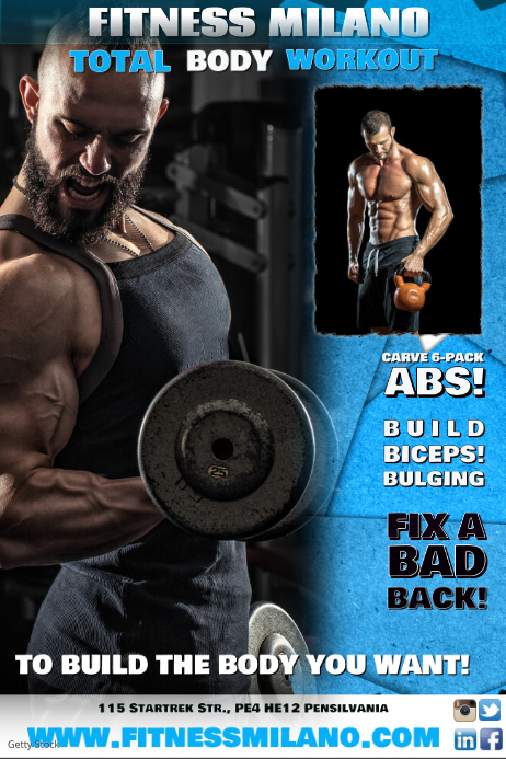fitness3 Template | PosterMyWall