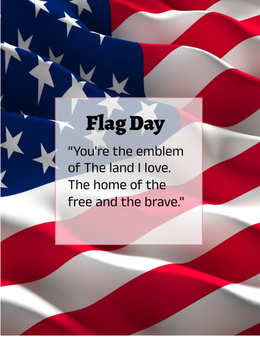 Flag day flyer Template | PosterMyWall