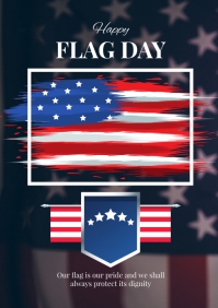 Happy US Flag Day Flyer Template | PosterMyWall