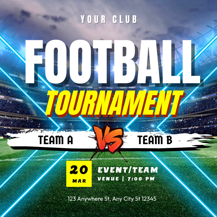 flag football Template | PosterMyWall