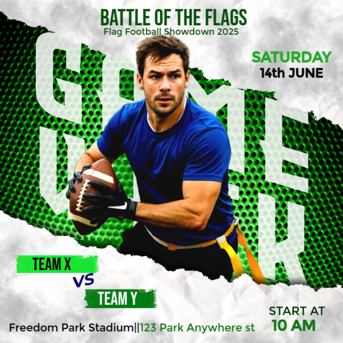 Flag Football Template | PosterMyWall