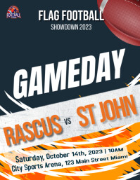 FLAG FOOTBALL Template | PosterMyWall