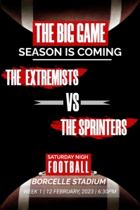 Flag Football Poster Template | PosterMyWall