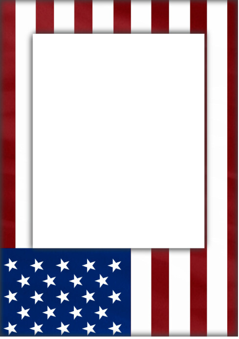 Flag of the United States border Template | PosterMyWall