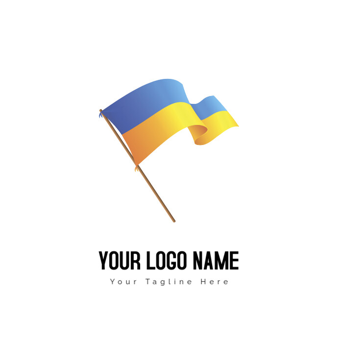 Flag Of Ukraine Graphy, Logo Template | PosterMyWall