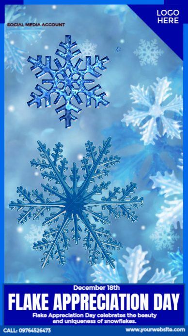 Flake Day Template | PosterMyWall