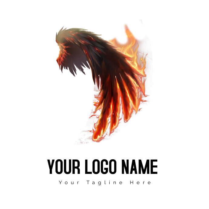 Plantilla de Flaming Wing Illustration Logo | PosterMyWall