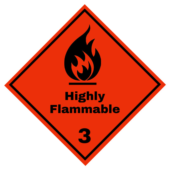 Flammable sign 3 Template | PosterMyWall
