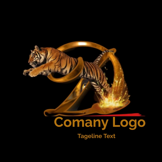 Copy of Flamy Tiger sports logo | PosterMyWall