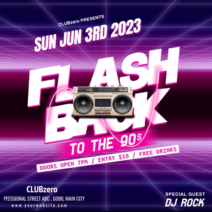 Plantilla de flash back | PosterMyWall