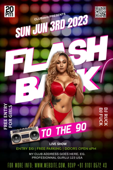 Copy of FLASH BACK PARTY | PosterMyWall