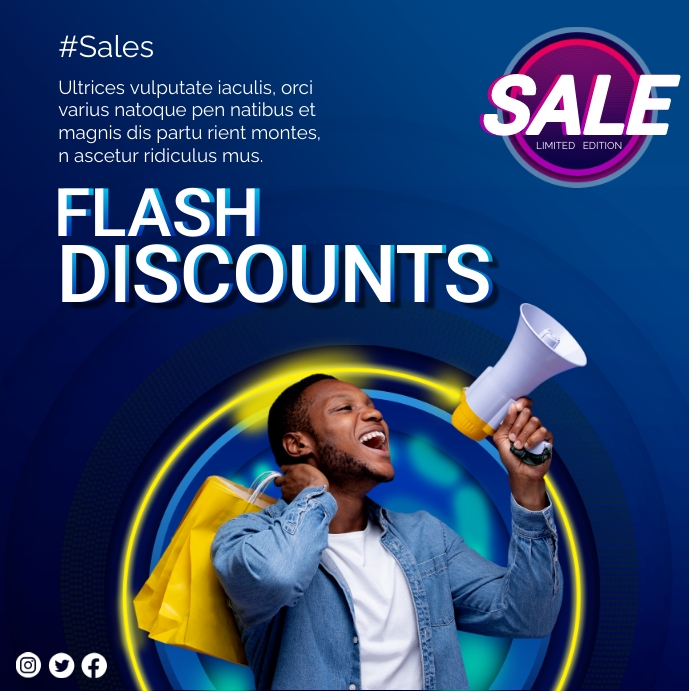 Flash Discount Template | PosterMyWall