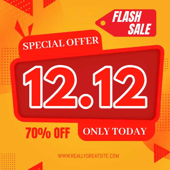Plantilla de Flash Sale 12.12 | PosterMyWall