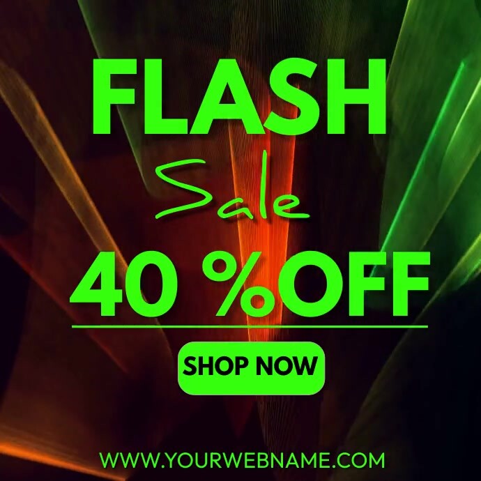 FLASH SALE 40 % OFF TEMPLATE | PosterMyWall