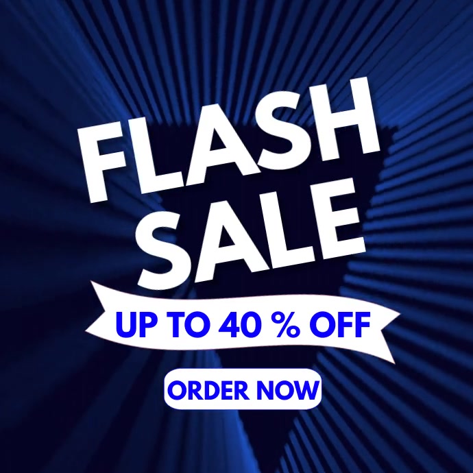Plantilla de FLASH SALE 40 % OFF TEMPLATE | PosterMyWall