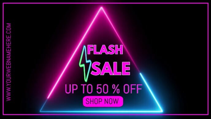 Flash Sale 50 % off Template | PosterMyWall