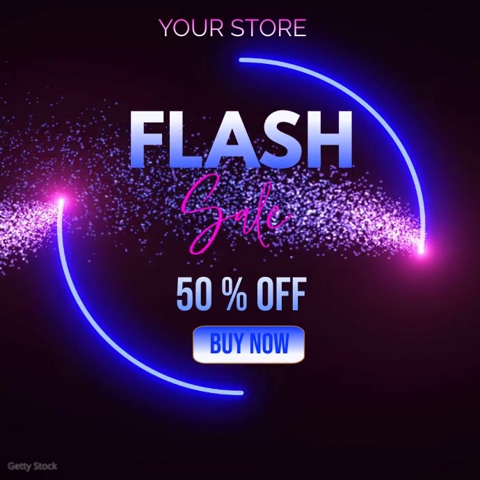 Copy of FLASH SALE 50 % OFF | PosterMyWall
