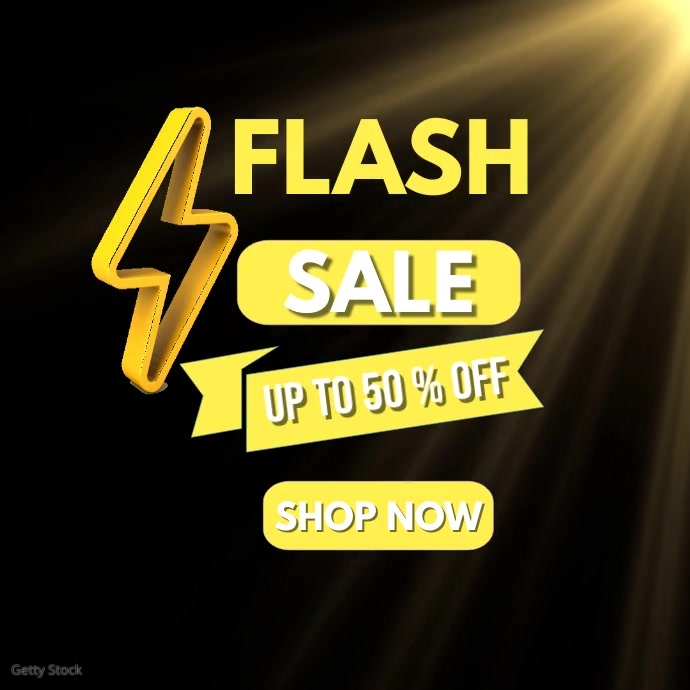 FLASH SALE 50 % OFF TEMPLATE | PosterMyWall