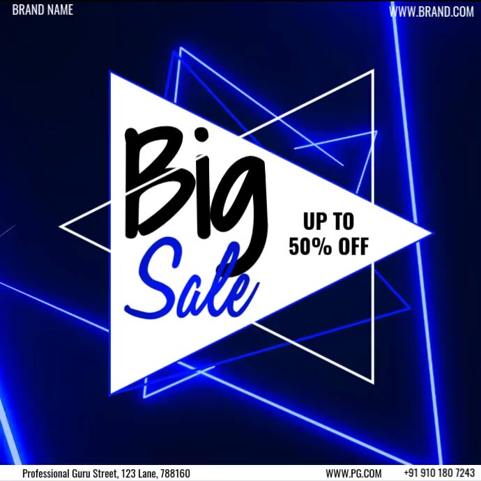 flash sale ad instagram video template | PosterMyWall