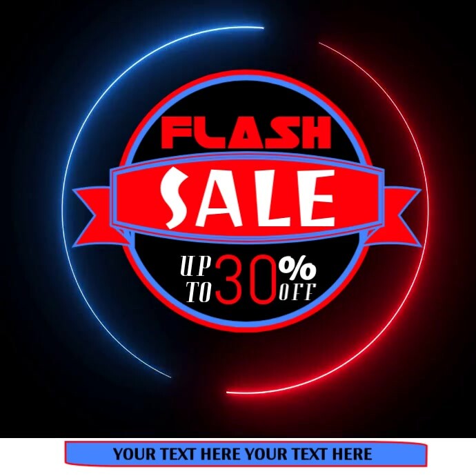 flash sale ad instagram video template | PosterMyWall