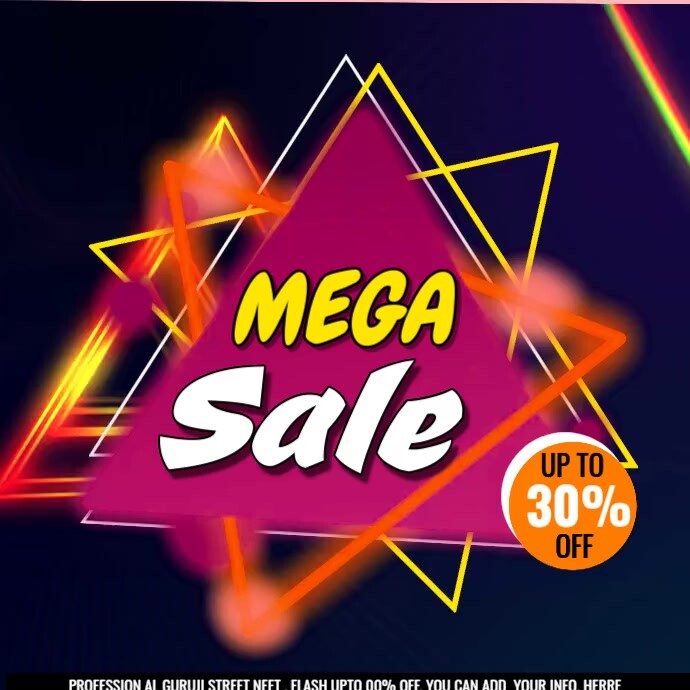 flash sale ad instagram video template | PosterMyWall