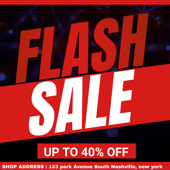 flash sale ad social media template | PosterMyWall