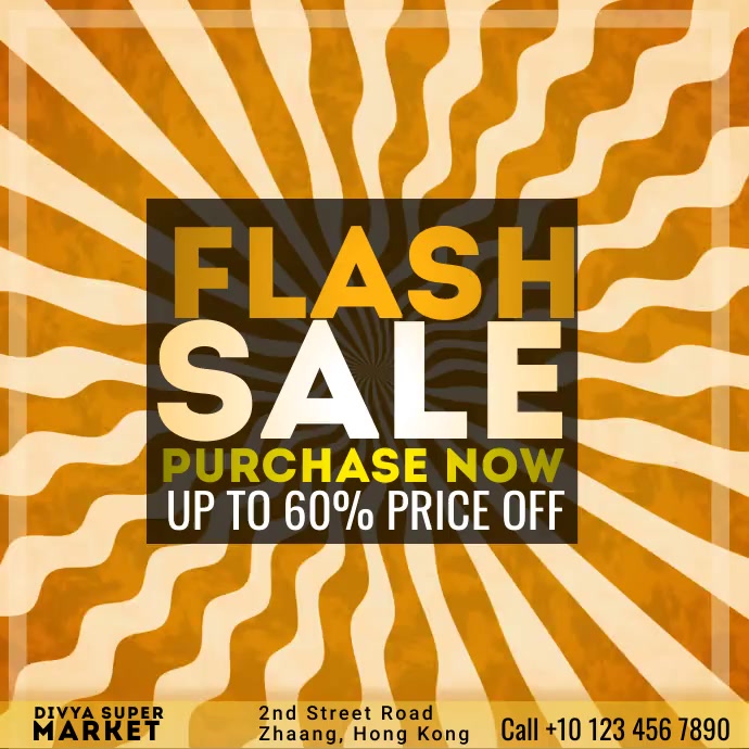 Plantilla de flash sale ad template | PosterMyWall