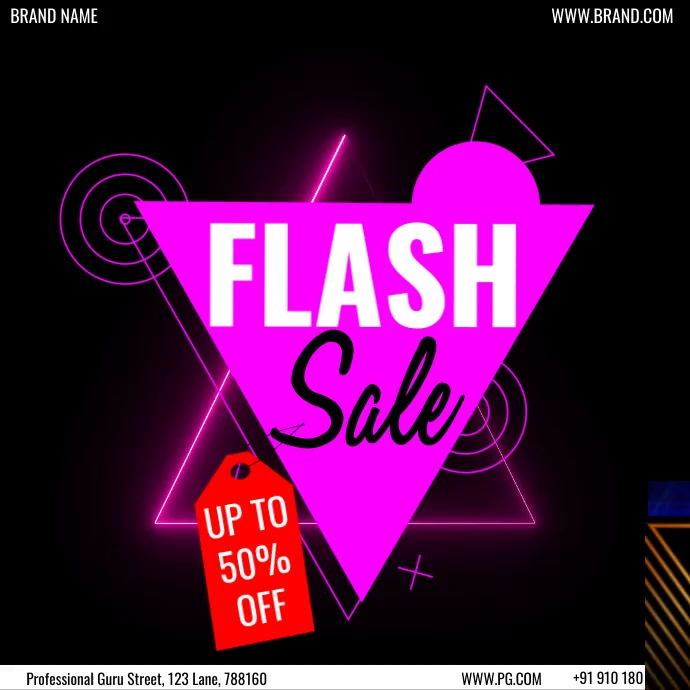 flash sale animation Template | PosterMyWall