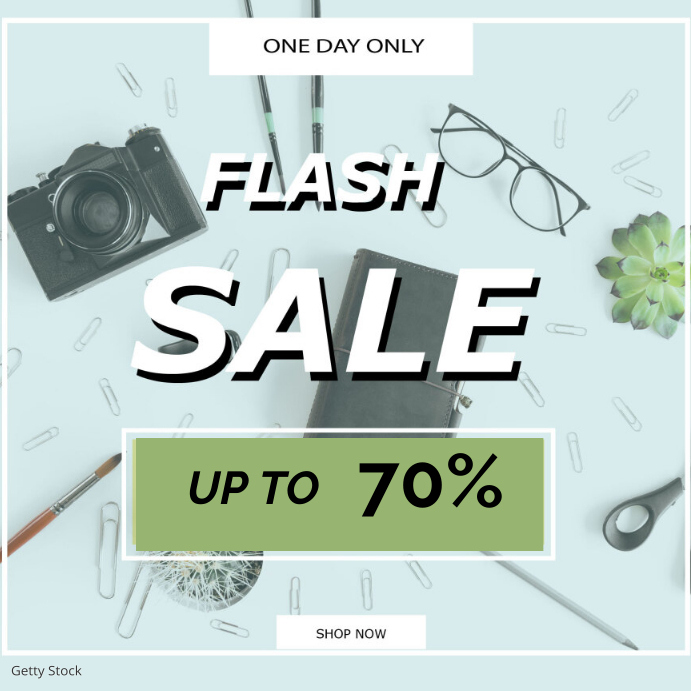 FLASH SALE BIG OFFER TEMPLATE | PosterMyWall