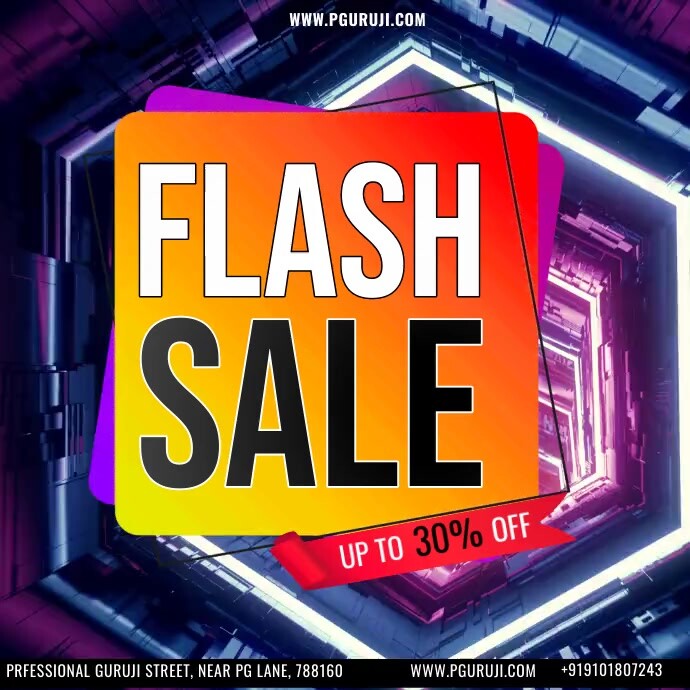 flash sale / big sale / sale ads Template | PosterMyWall