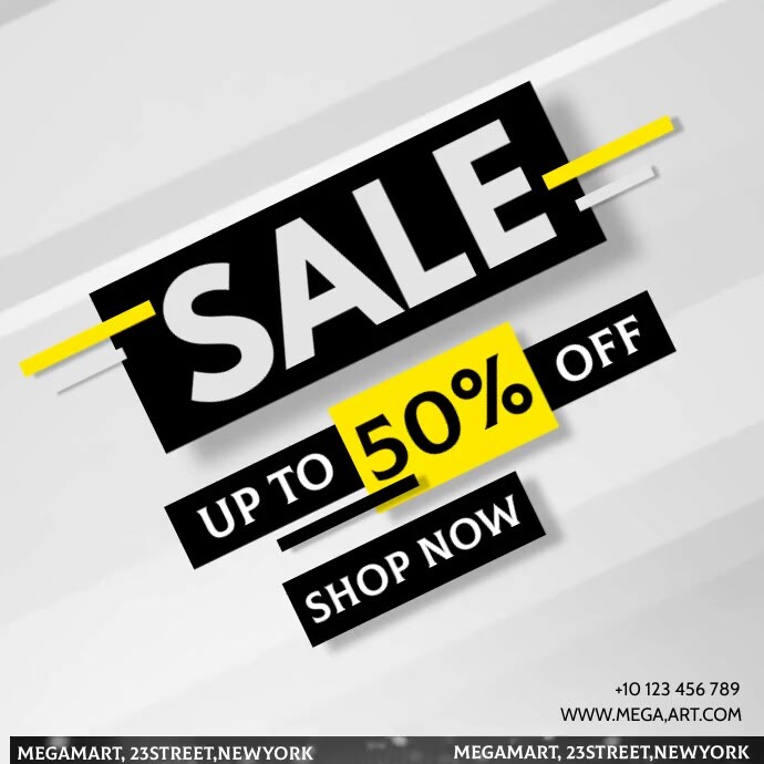 Copy of flash sale / big sale / sale ads/mega sale | PosterMyWall