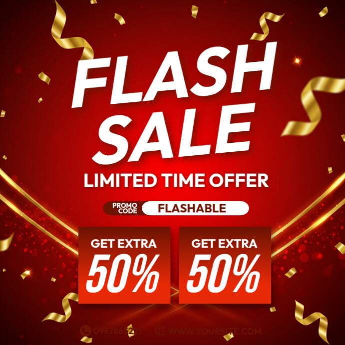 Flash Sale Celebration Template | PosterMyWall