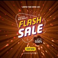 flash sale ad instagram video template | PosterMyWall