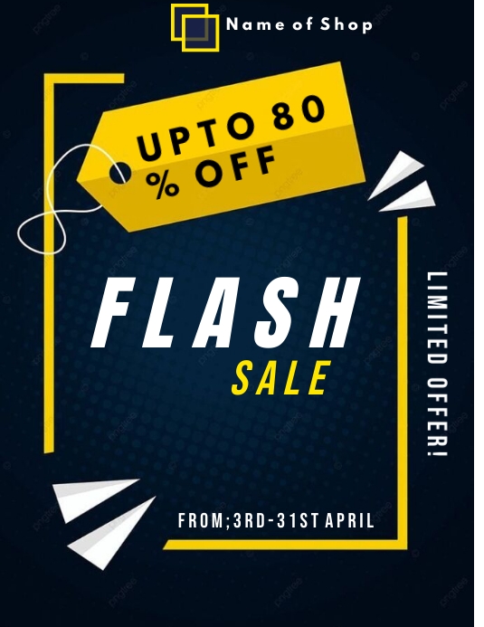 Flash sale Template | PosterMyWall